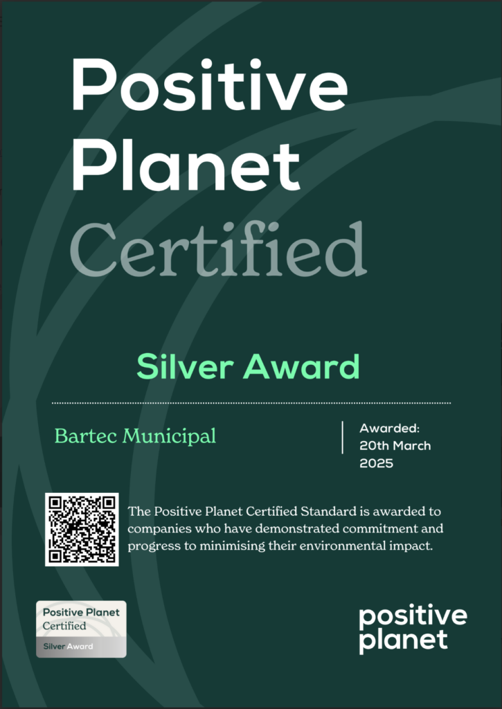 Bartec Receives Positive Planet Silver Accreditation - Bartec Municipal Technologies